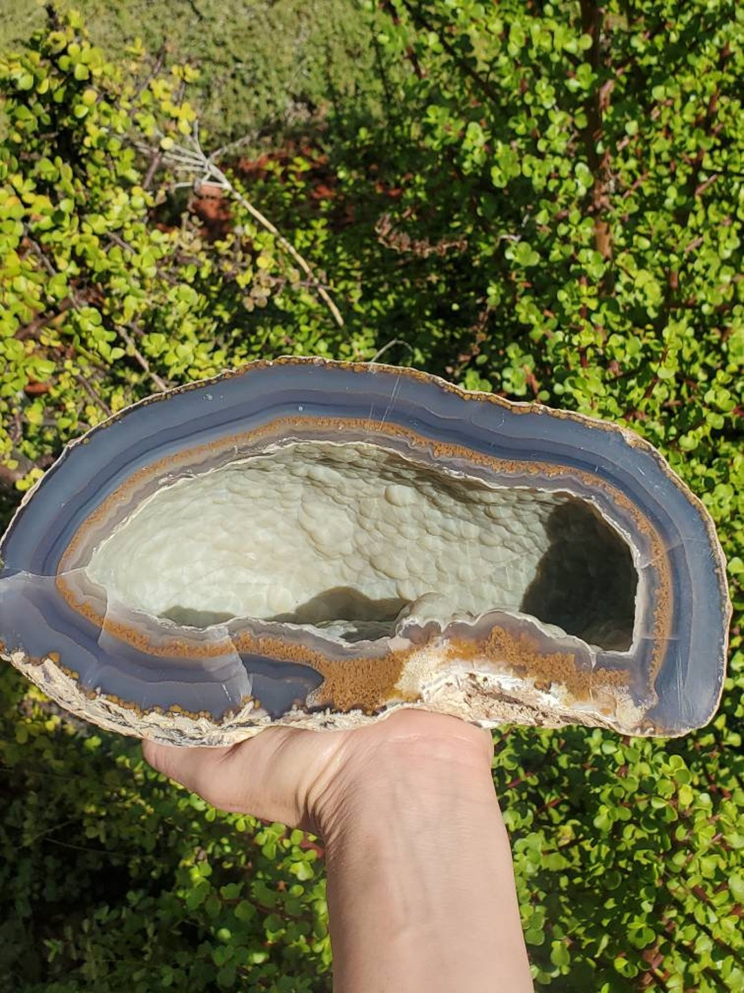 8 Lb Agate Geode - Geode - Quartz Geode - Polished Geode Half - Crystal ...