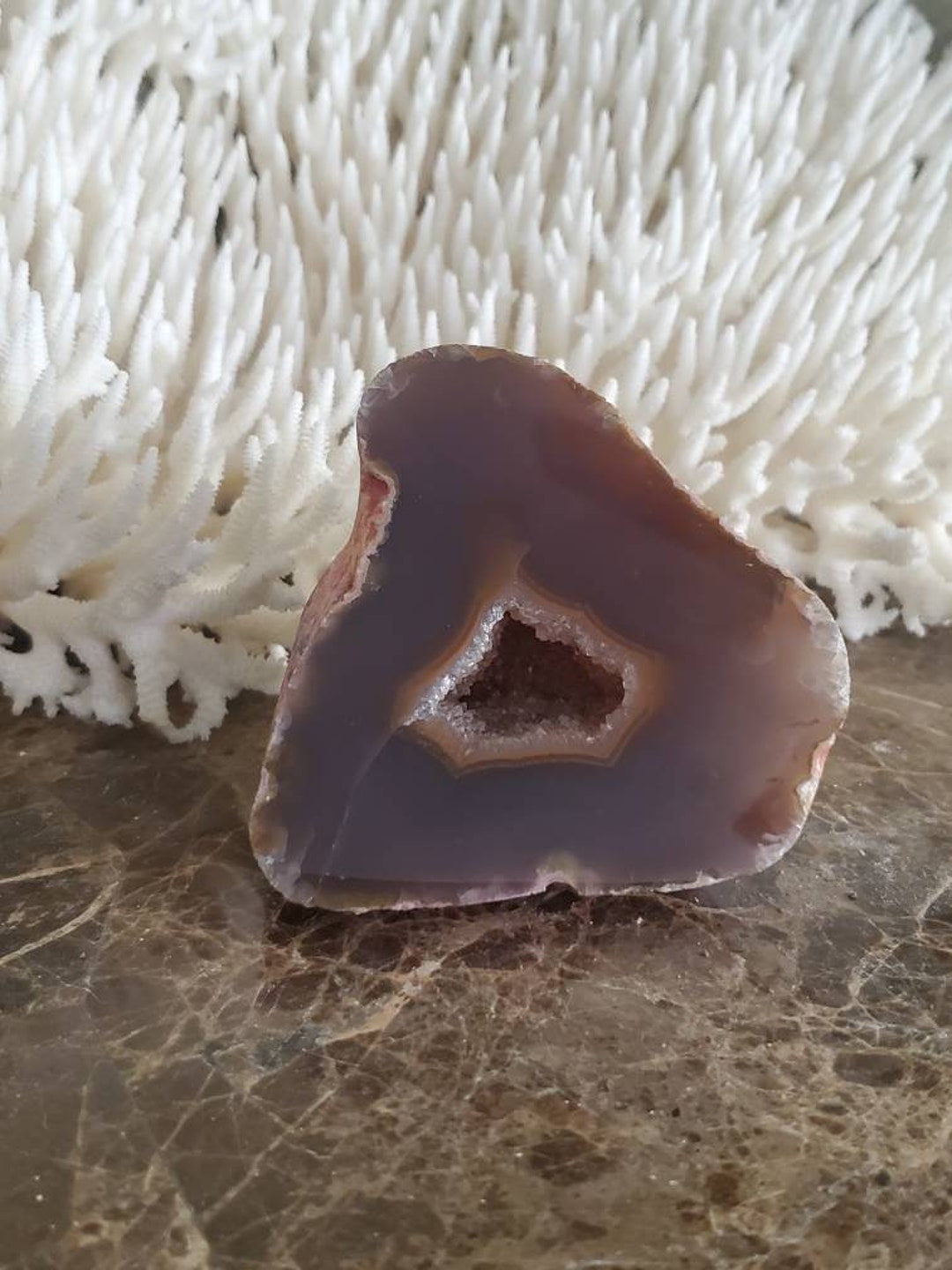 Agate Geode - Geode - Quartz Geode - Polished Geode Half - Crystal Geode - Agate - Natural Agate ...