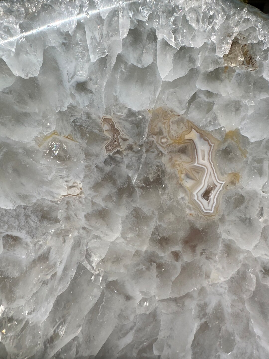 Large Agate Slice - Agate Slab - Agate Platter - Agate Geode - Quartz ...