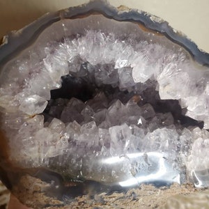 6.9 Lb Agate Geode - Geode - Quartz Geode - Polished Geode Half ...