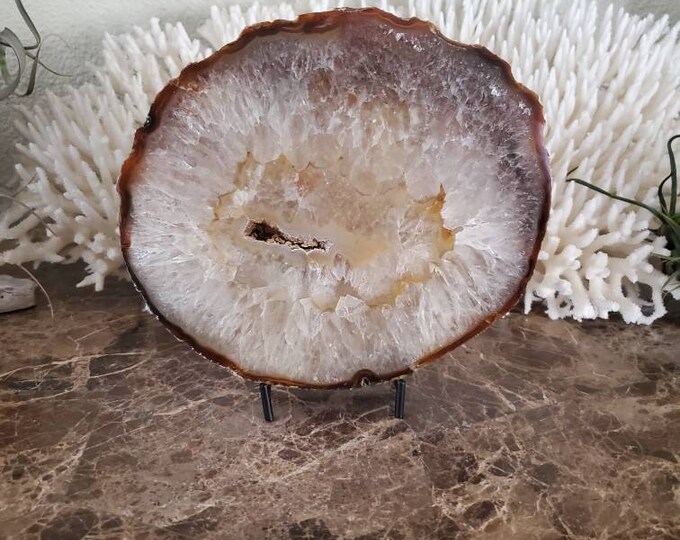 Large Agate Slice - 2.7 Lbs - Agate Slab - Agate Platter - Agate Geode ...