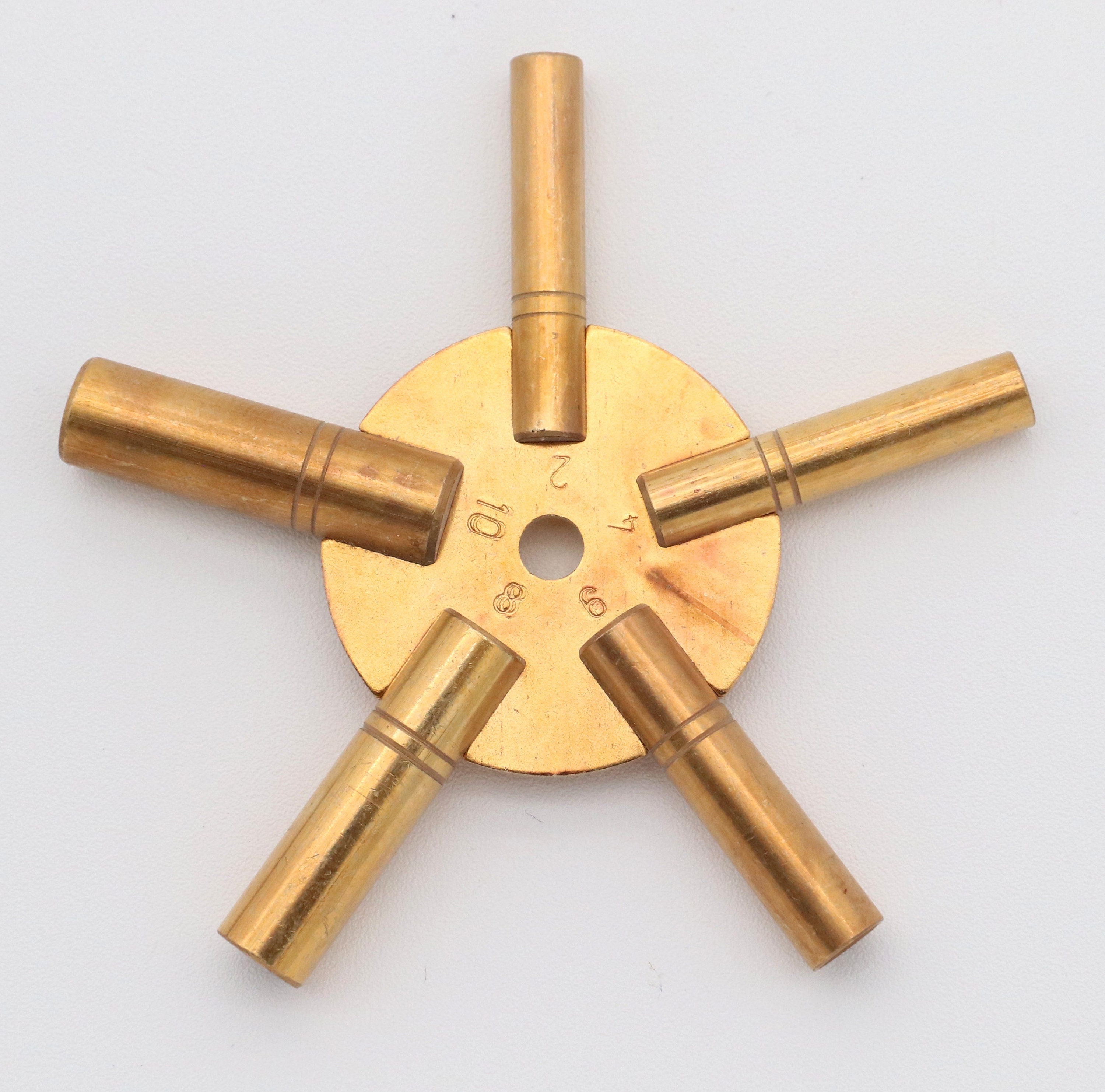 Universal Clock Winding Key Winder Even Numbers 5 Prong Sizes 2 4 6 8 ...