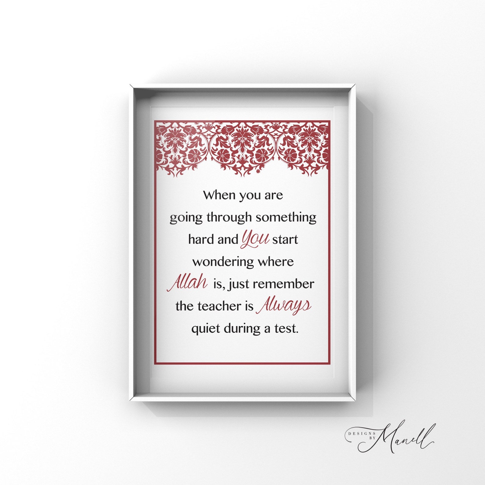 Islamic Print A4 Printable - Etsy