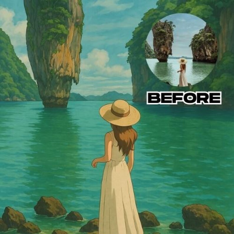 Custom Studio Ghibli Style Portrait: Anime Art Gift (digital Download ...