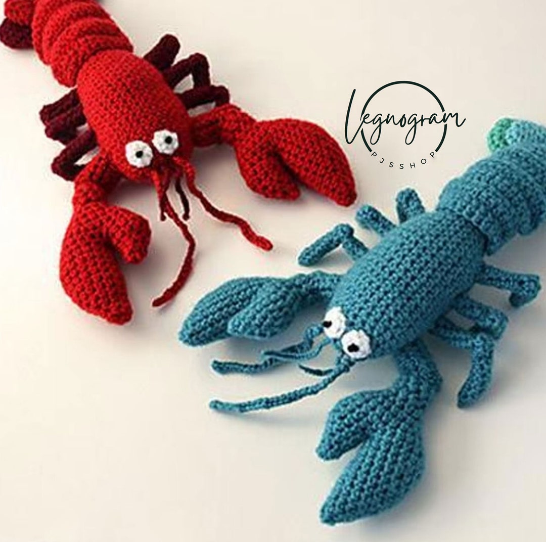 Lobster Crochet Pattern, Lobster Amigurumi Pattern, Crochet Lobster ...