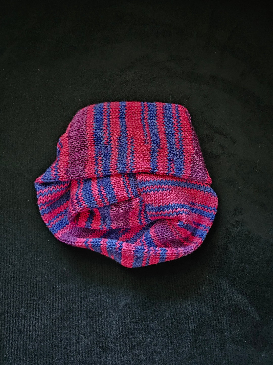 Bisexual Pride Flag Colors Infinity Scarf, Acrylic Yarn, LGBTQ - Etsy