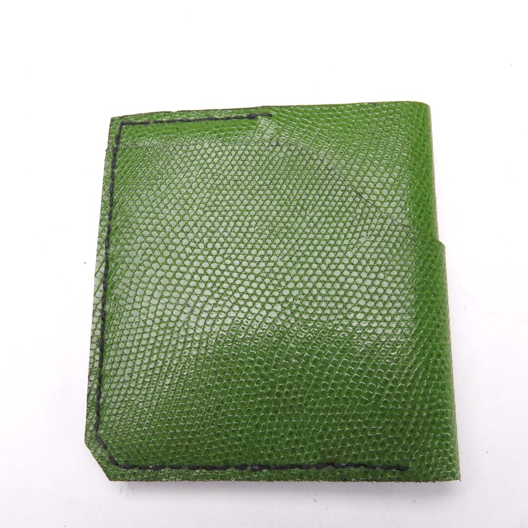 Handmade Green Lizard-print Wallet Card-holder Case - Etsy