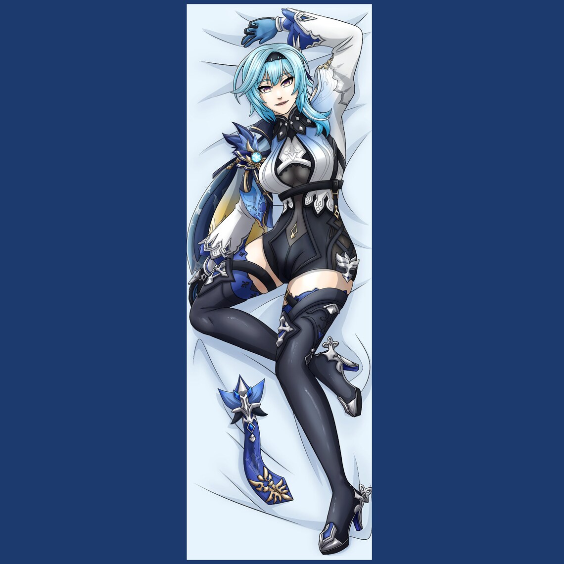 Eula Dakimakura Body Pillow Peach Skin Fabric Genshin Impact | Etsy