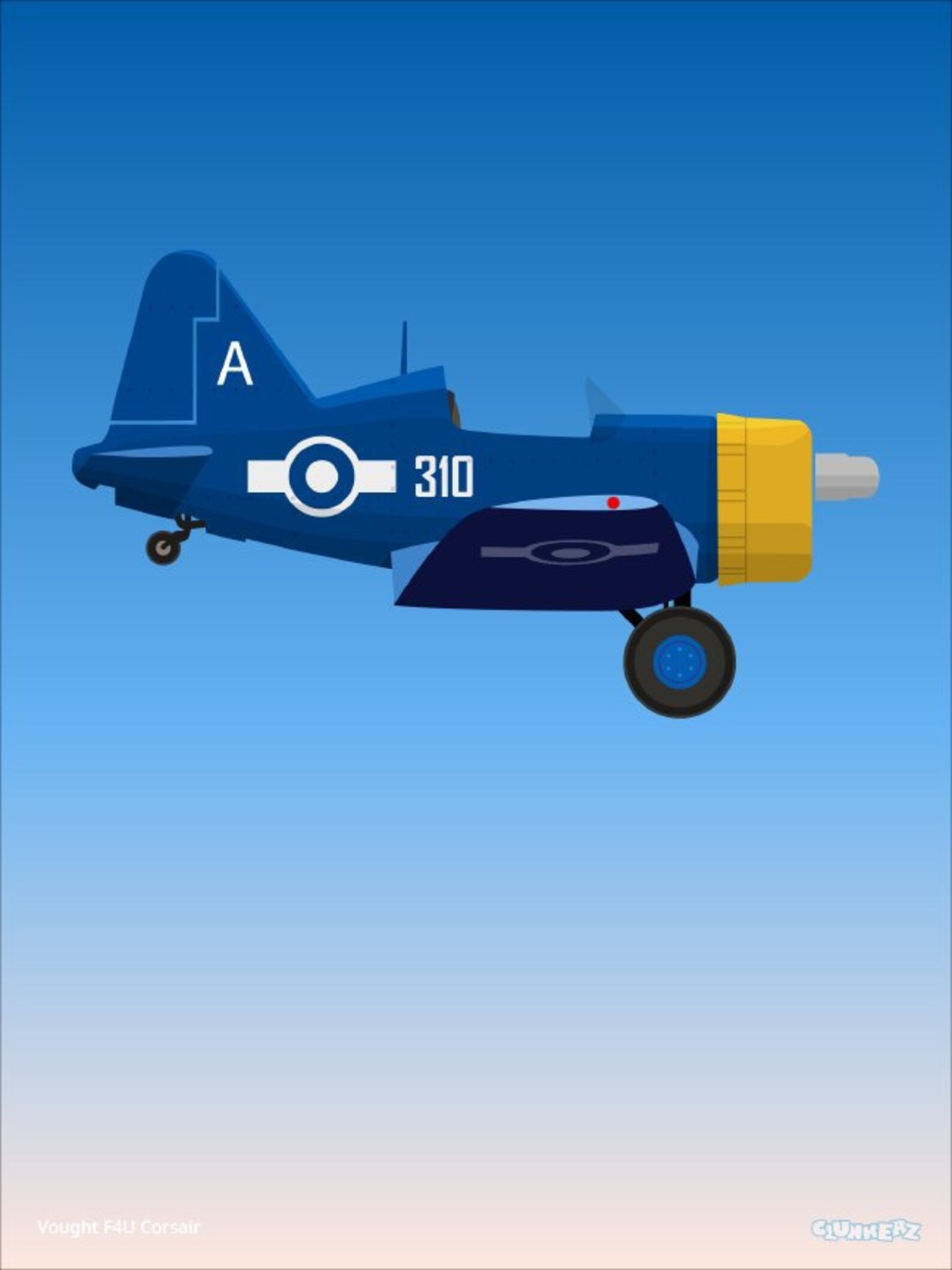 Corsair Airplane Poster - Etsy