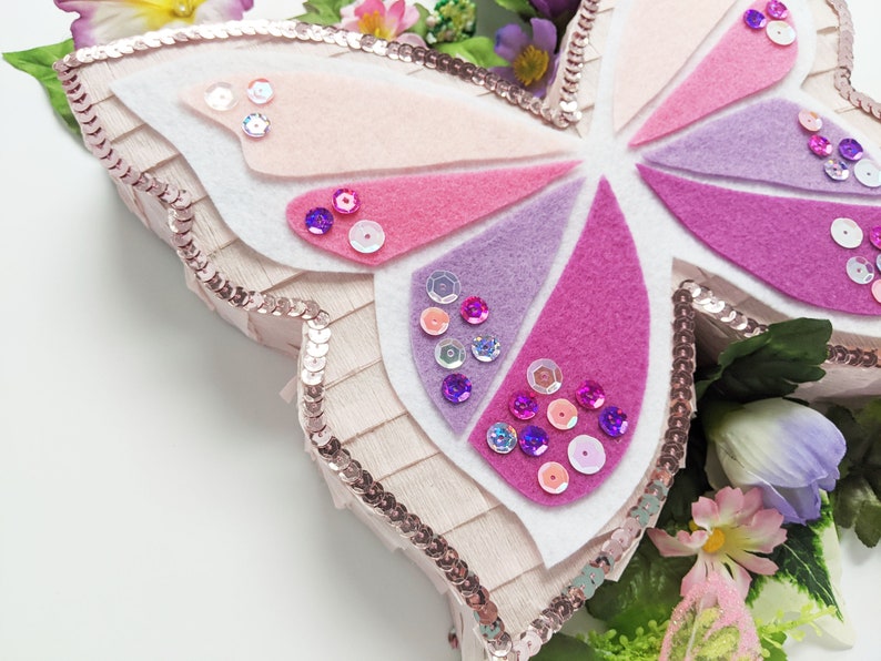 Pink Purple Ombre Butterfly Mini Pinata | Fairy Party Decor - Etsy