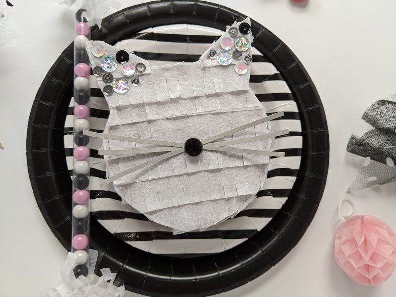 Kitty Cat Mini Pinata With Sequin Ears Are You Kitten Me - Etsy