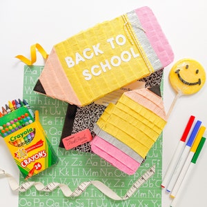 Yellow Pencil Mini Pinata | First Day of School Gift, Back to School ...