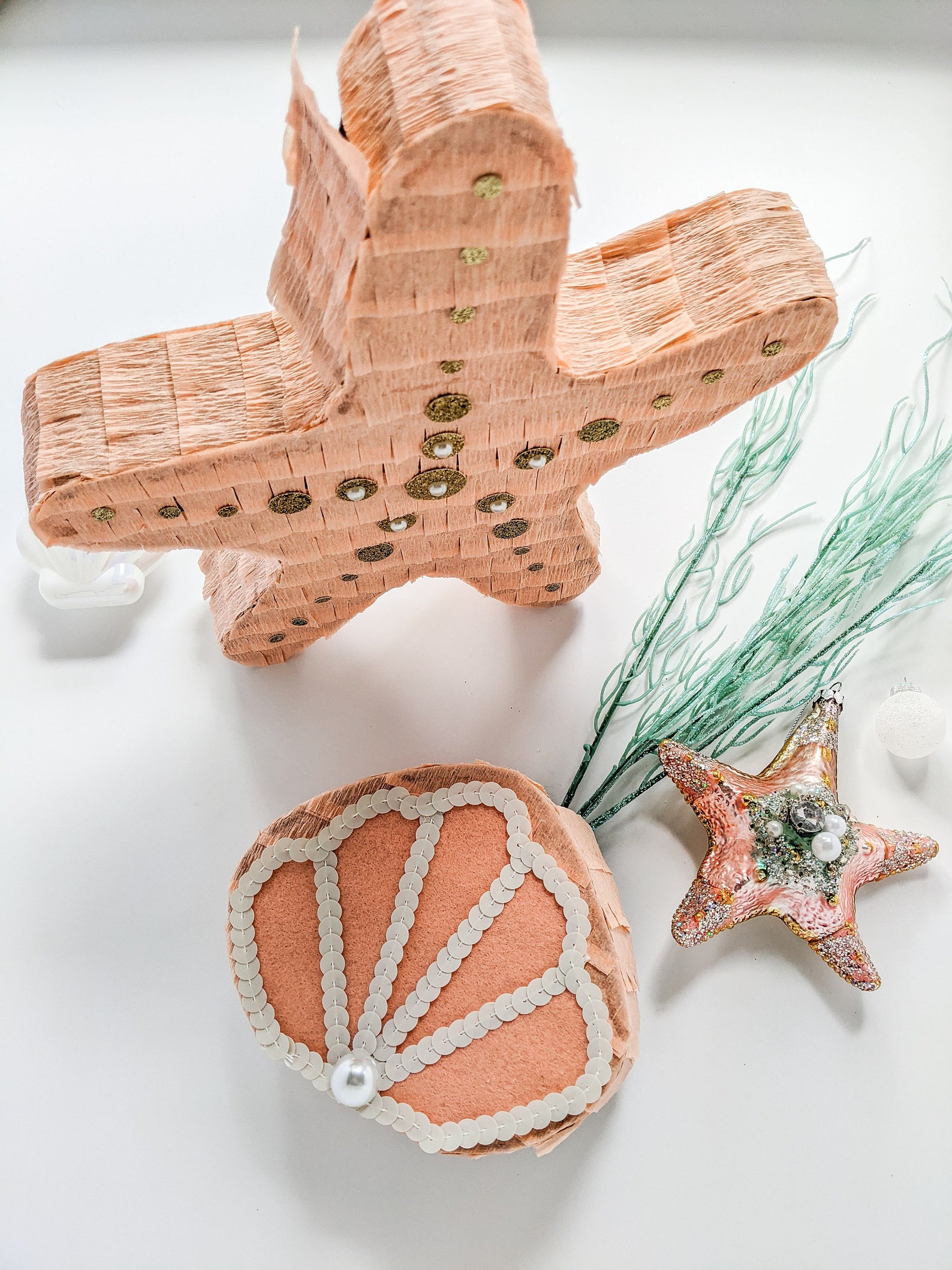 Starfish Mini Pinata Under the Sea Party, Mermaid Party Favor, Nautical ...