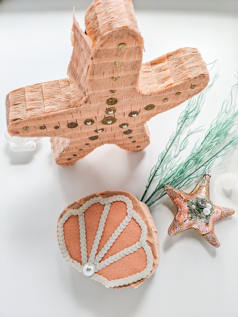 Starfish Mini Pinata Under the Sea Party Mermaid Party - Etsy