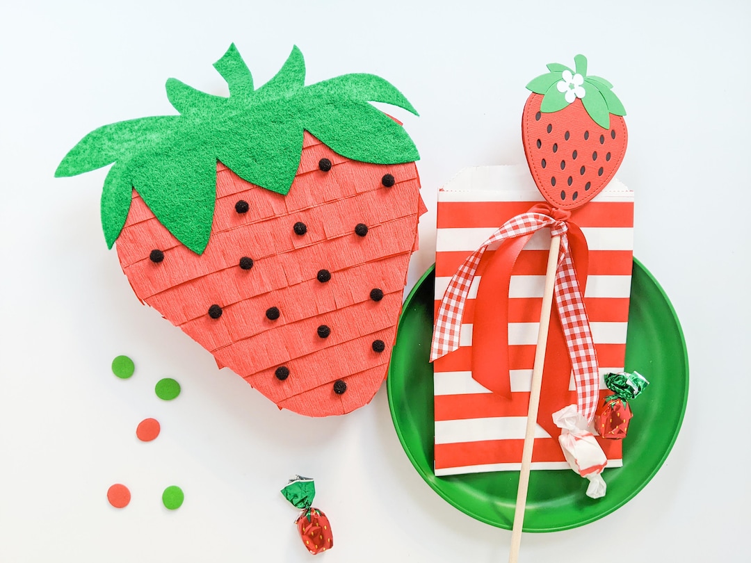 Strawberry Wand Party Favor | Strawberry Photo Prop, Berry Sweet ...