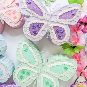 Pastel Butterfly Mini Pinata | Sequin Fairy Party Favor - Etsy