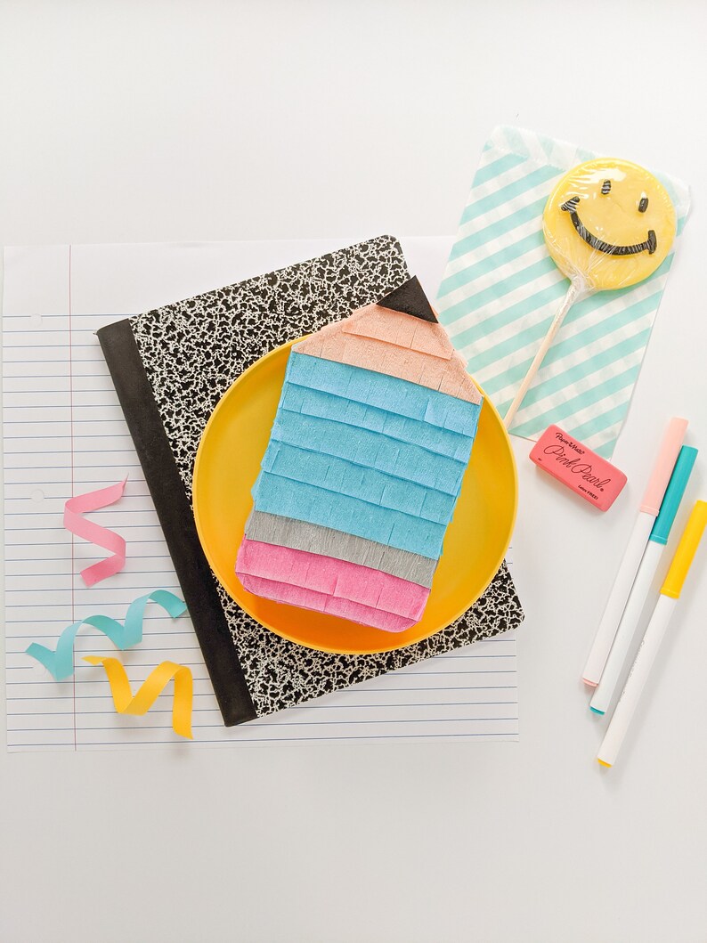 Blue Pencil Mini Pinata First Day of School Gift Back to - Etsy