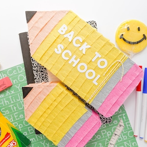 School Pencil Mini Pinata | First Day of School Gift, Back to School ...