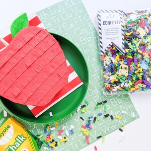 Back to School Confetti First Day of School Party Confetti, School Bus ...