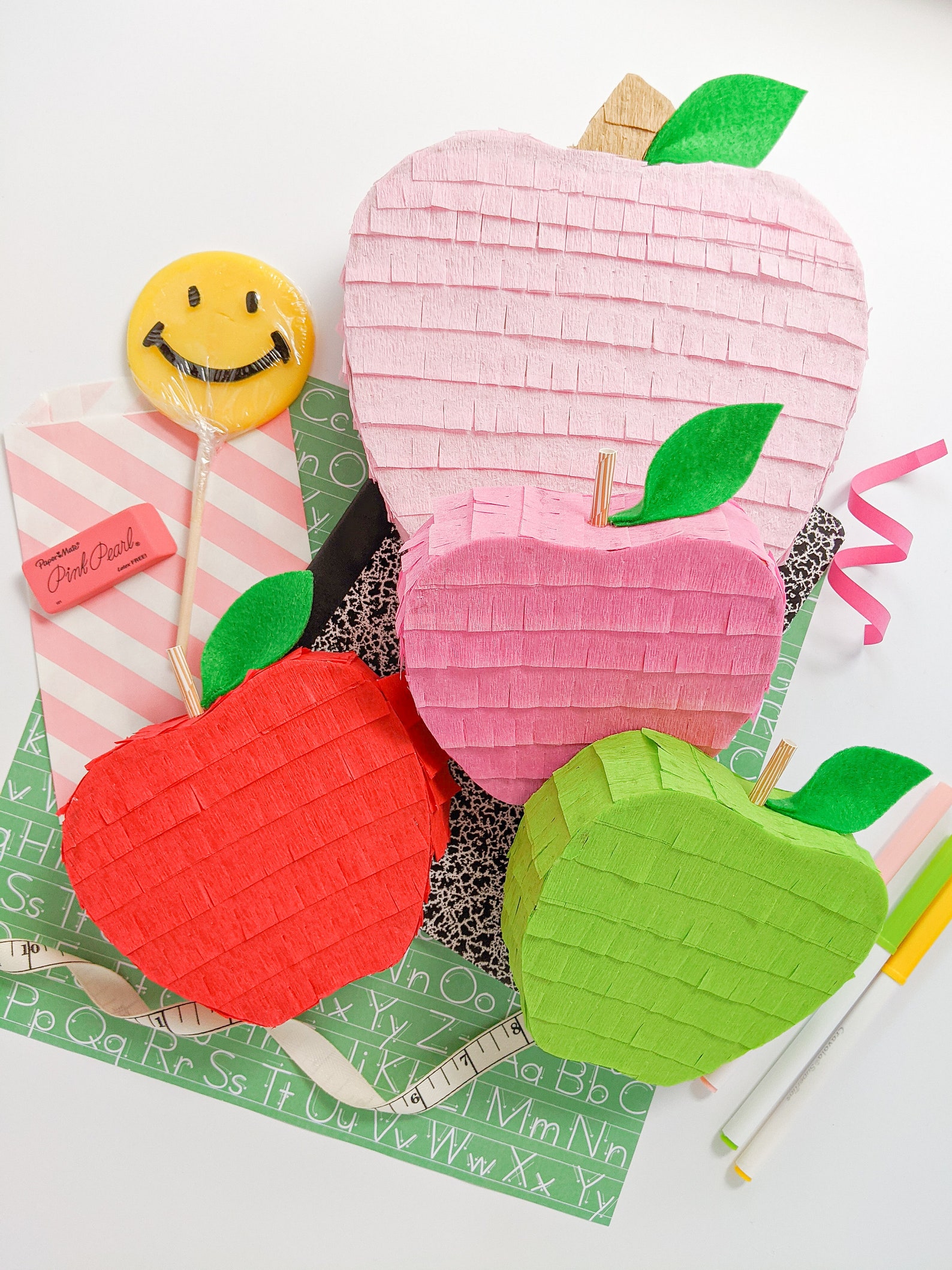 First Day of School Red Apple Mini Pinata Back to School - Etsy