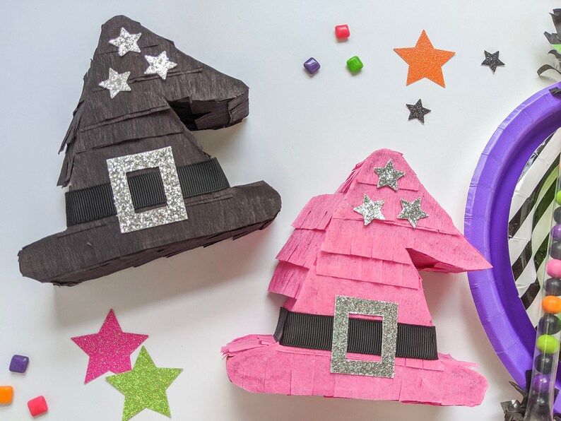 Witch Hat Halloween Mini Pinata ONE Mini Pinata Witch Hat - Etsy