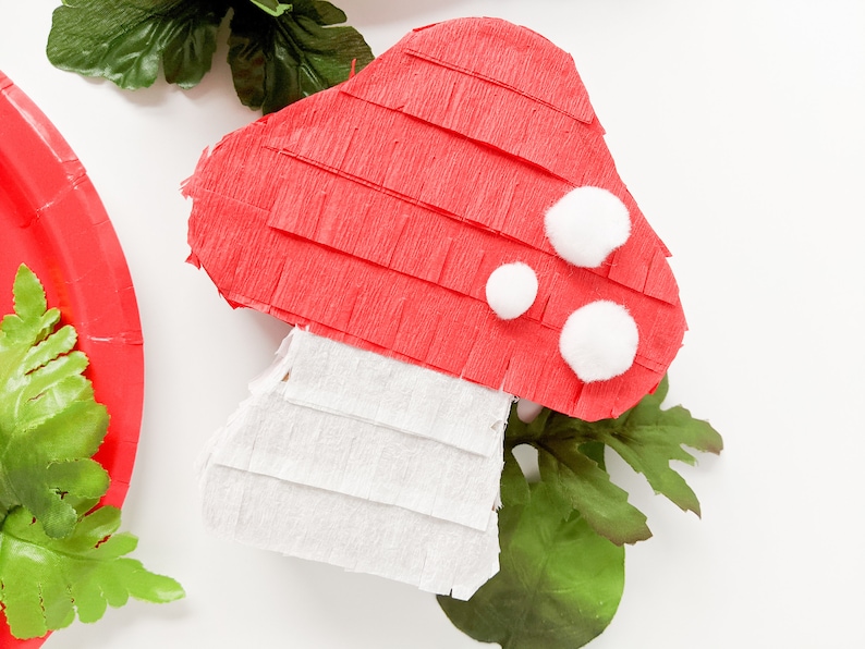 Gnome or Mushroom Mini Pinata in Pink or Red ONE Pinata | Etsy