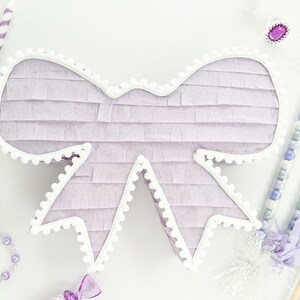Lavender Purple Girly Bow Pinata Gift:| ONE Pinata | Girly Party ...