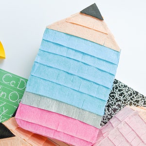 School Pencil Mini Pinata | First Day of School Gift, Back to School ...