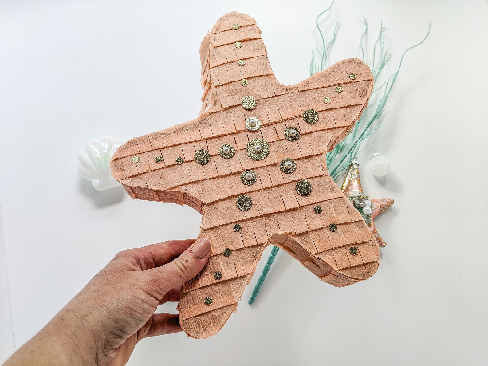 Starfish Mini Pinata Under the Sea Party, Mermaid Party Favor, Nautical ...