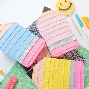 School Pencil Mini Pinata | First Day of School Gift, Back to School ...