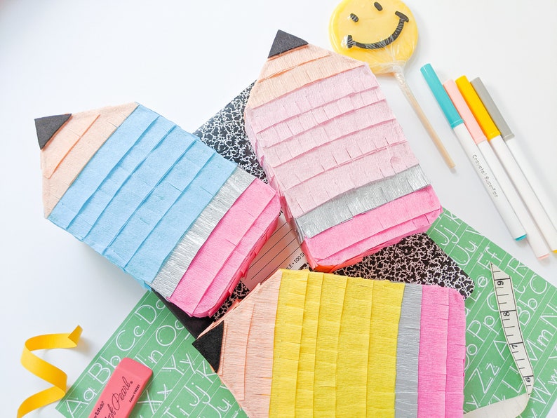 School Pencil Mini Pinata First Day of School Gift Back to - Etsy