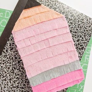 Pink Pencil Mini Pinata | First Day of School Gift, Back to School ...