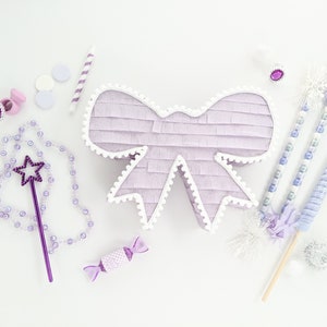Lavender Purple Girly Bow Pinata Gift:| ONE Pinata | Girly Party ...