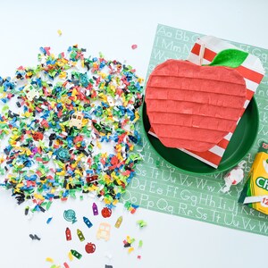 Back to School Confetti First Day of School Party Confetti, School Bus ...