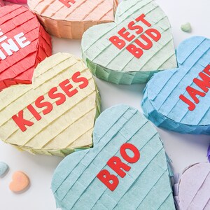 Personalized Heart Mini Pinata | Valentine's Day Party Favor - Etsy