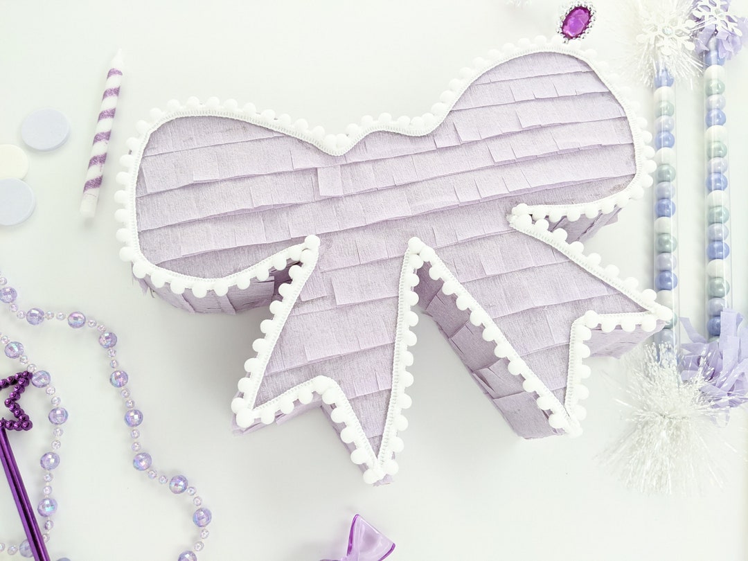 Lavender Purple Girly Bow Pinata Gift:| ONE Pinata | Girly Party ...