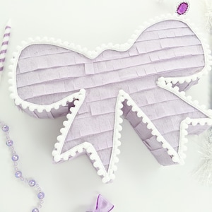 Lavender Purple Girly Bow Pinata Gift:| ONE Pinata | Girly Party ...
