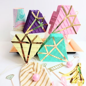 Diamond Gem Mini Pinata | Bridal Shower, Engagement Bachelorette Party ...