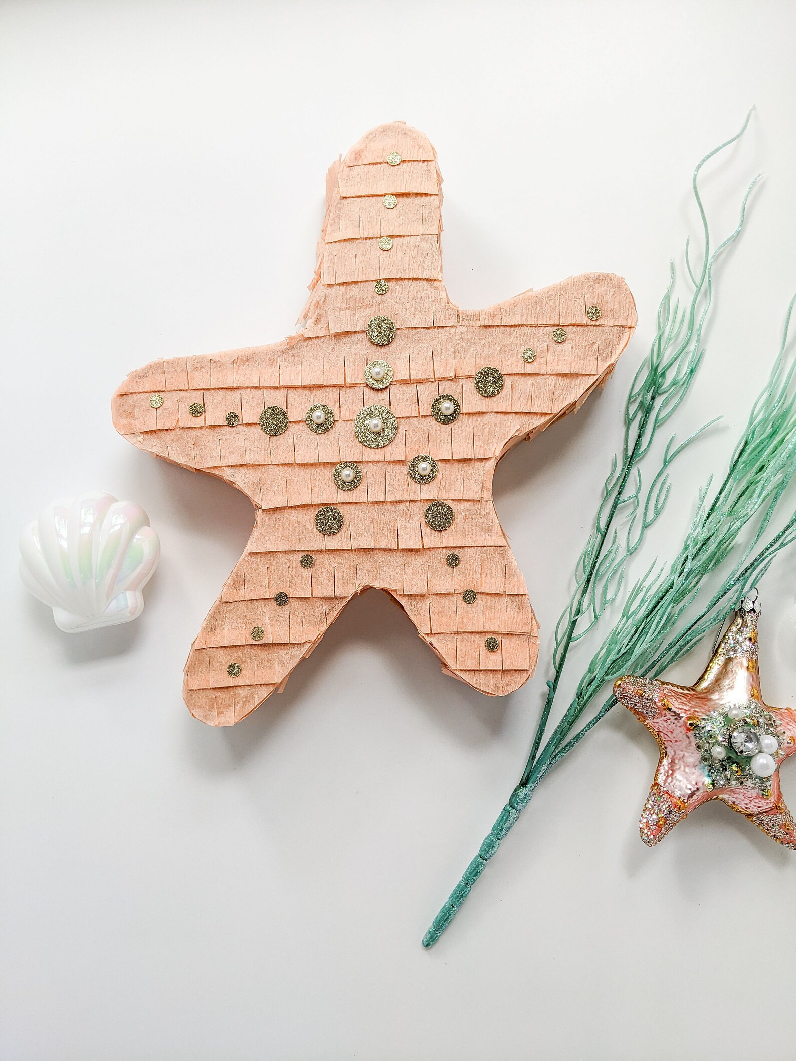 Starfish Mini Pinata Under the Sea Party, Mermaid Party Favor, Nautical ...