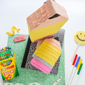 Yellow Pencil Mini Pinata | First Day of School Gift, Back to School ...