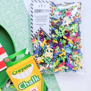 Back to School Confetti First Day of School Party Confetti, School Bus ...