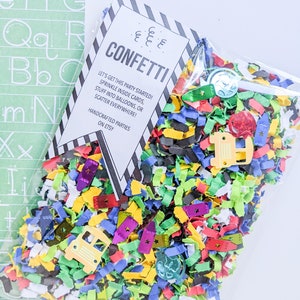 Back to School Confetti First Day of School Party Confetti, School Bus ...