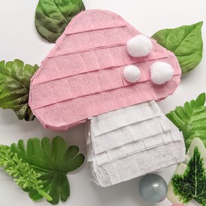 Gnome or Mushroom Mini Pinata in Pink or Red | ONE Pinata | Rustic ...