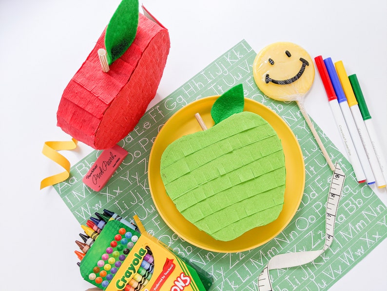 School Apple Mini Pinata First Day of School Gift Back to - Etsy