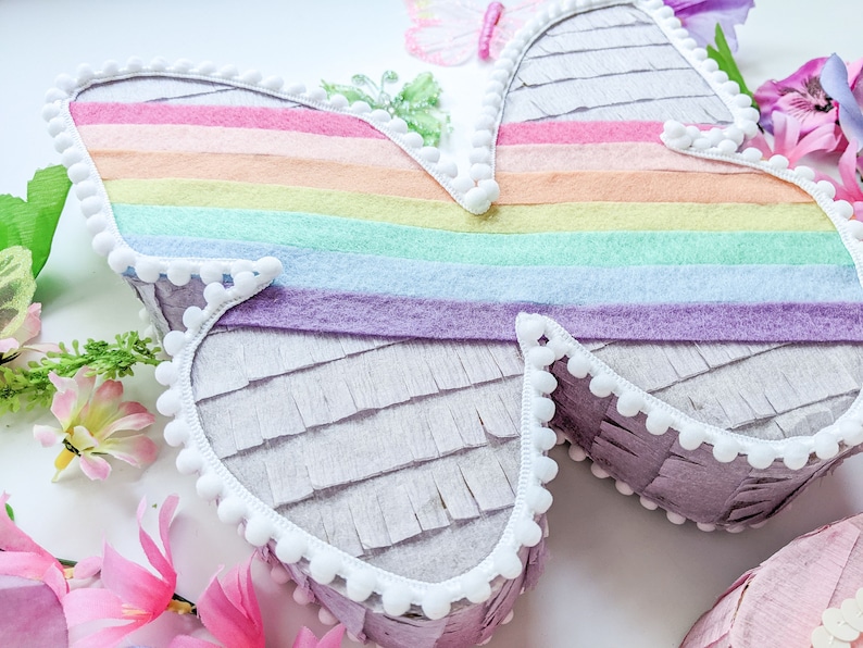 Pastel Rainbow Butterfly Mini Pinata ONE Pinata Rainbow - Etsy