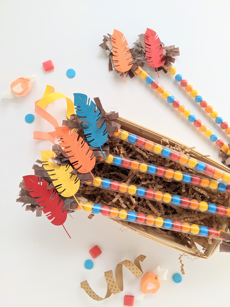 Feather Candy Wand Party Favors in Traditional Thanksgiving - Etsy