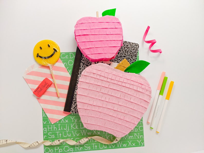 School Apple Mini Pinata First Day of School Gift Back to - Etsy