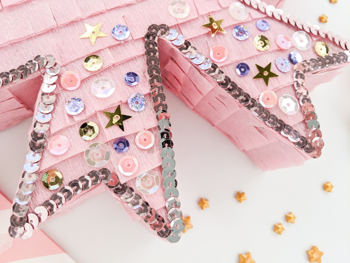 Sparkly pink sequin girly bow pinata gift: ONE pinata pink | Etsy