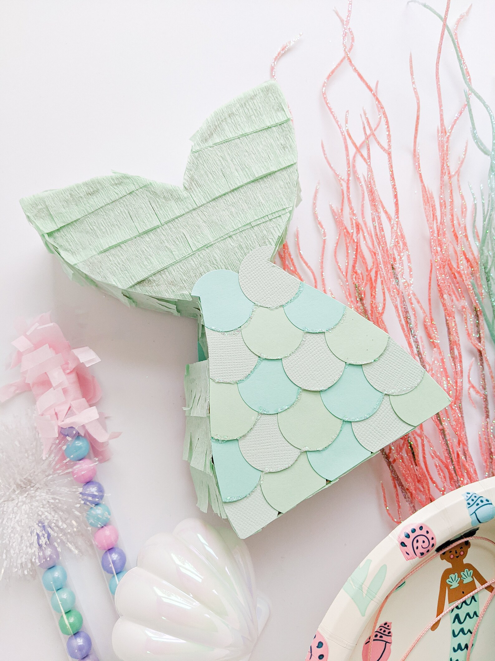 Pastel Rainbow Mermaid Tail Mini Pinata Mermaid Party Favor - Etsy