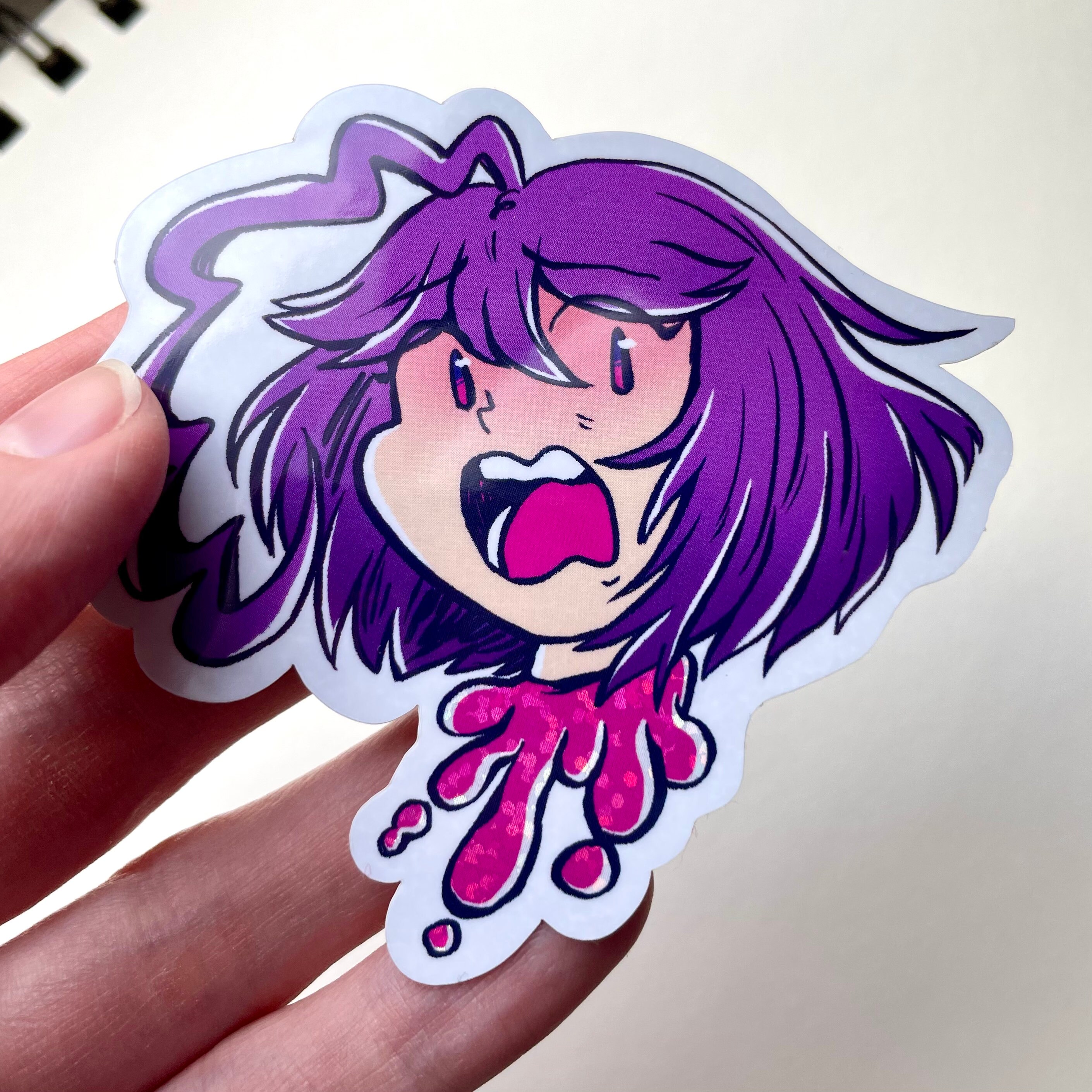 Paper & Party Supplies Heads Up Haircut Glitter Sticker Stickers ...